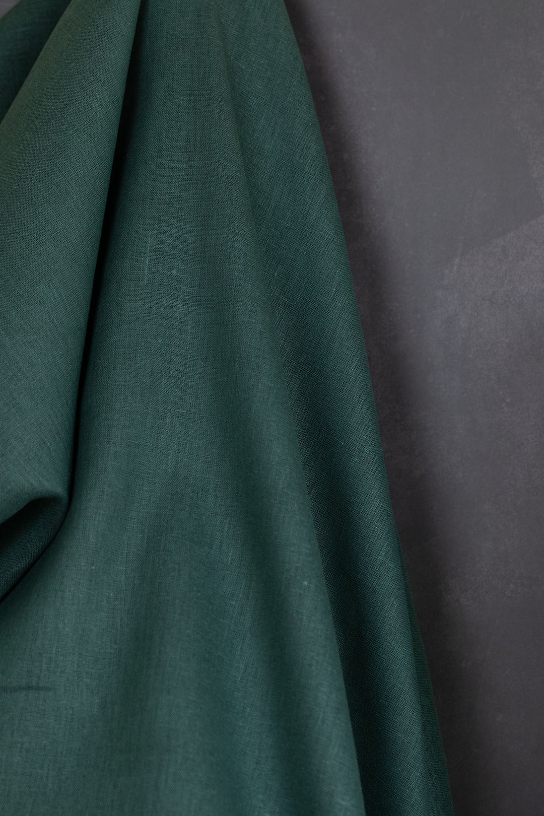 Solid Linen Bottle Green – House of Cloth