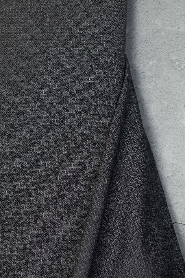 Yarn Dyed Cotton Dobby Grey – House of Cloth