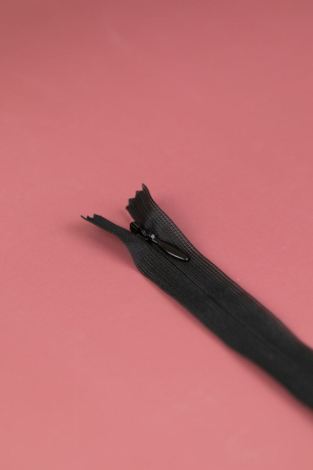 Invisible Zip 20cm Black – House of Cloth